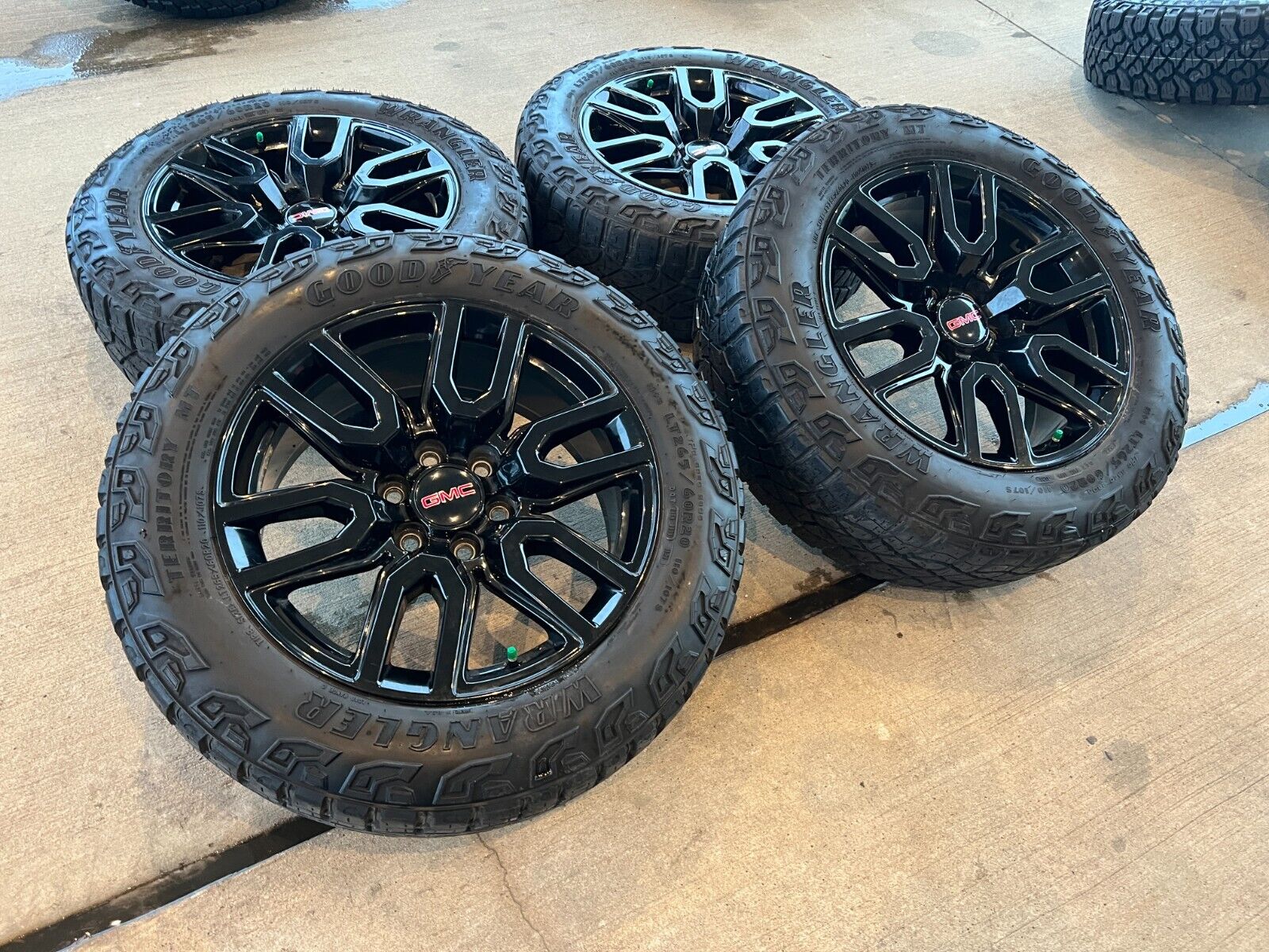 GMC Sierra ATX EDITION OEM wheels rims tires black 1999-2023