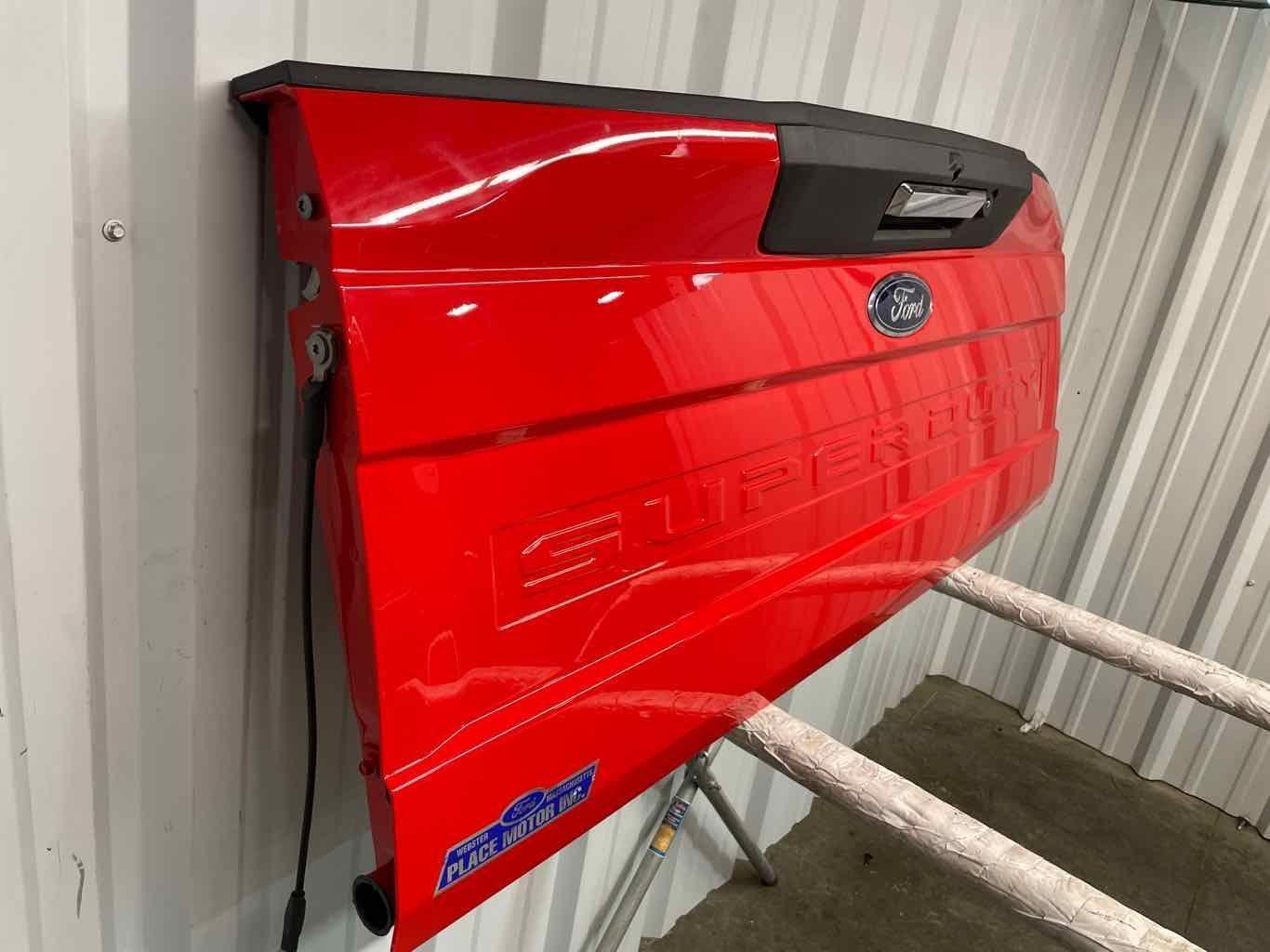 2022 Ford F250 Pickup Super Duty SD Red Rear Tailgate - TRUCKBED AND TRACTORS MARKET